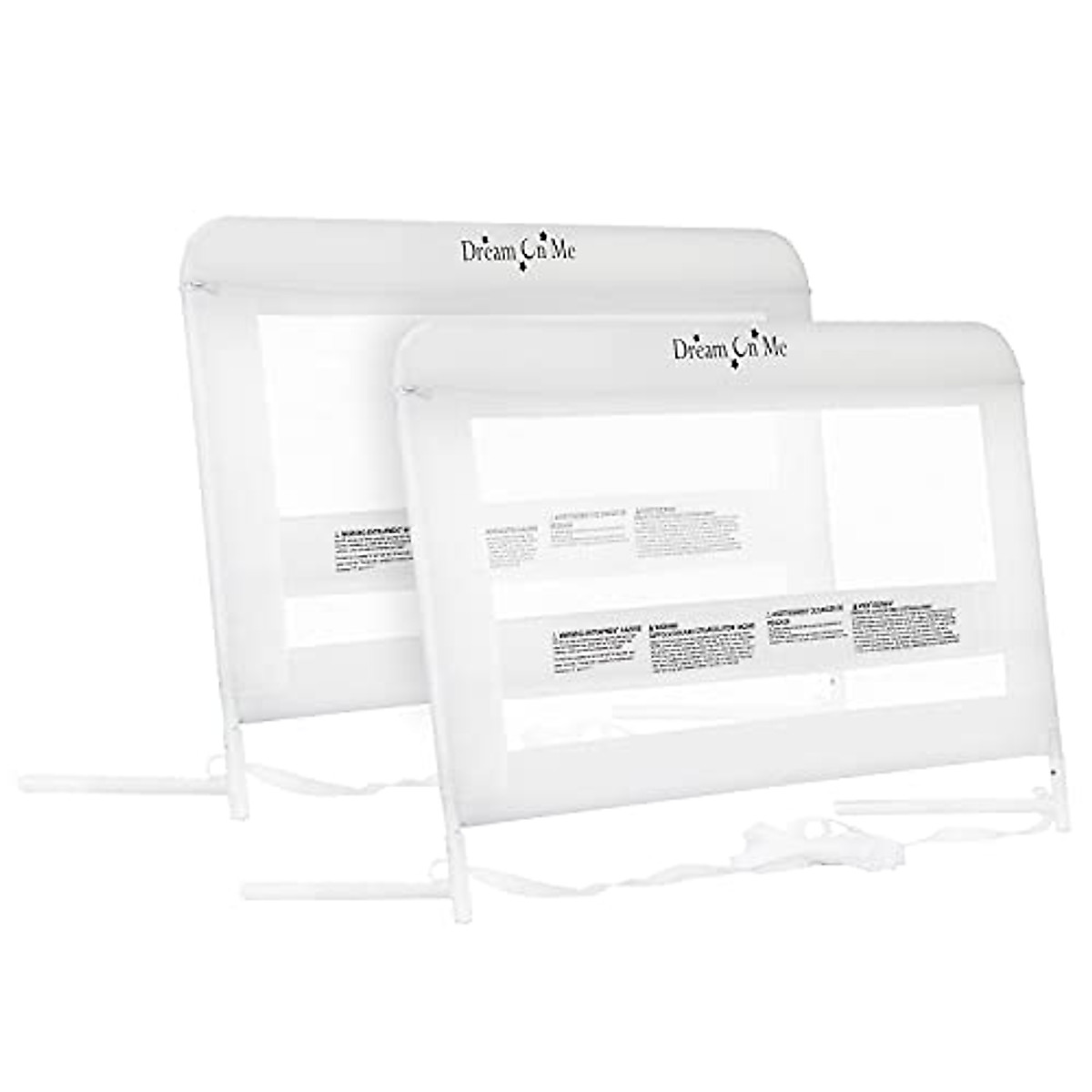 Dream On Me Lilibet Twin/Full/Queen Mesh Safety Bed Rails | Set Double Pack | 2340