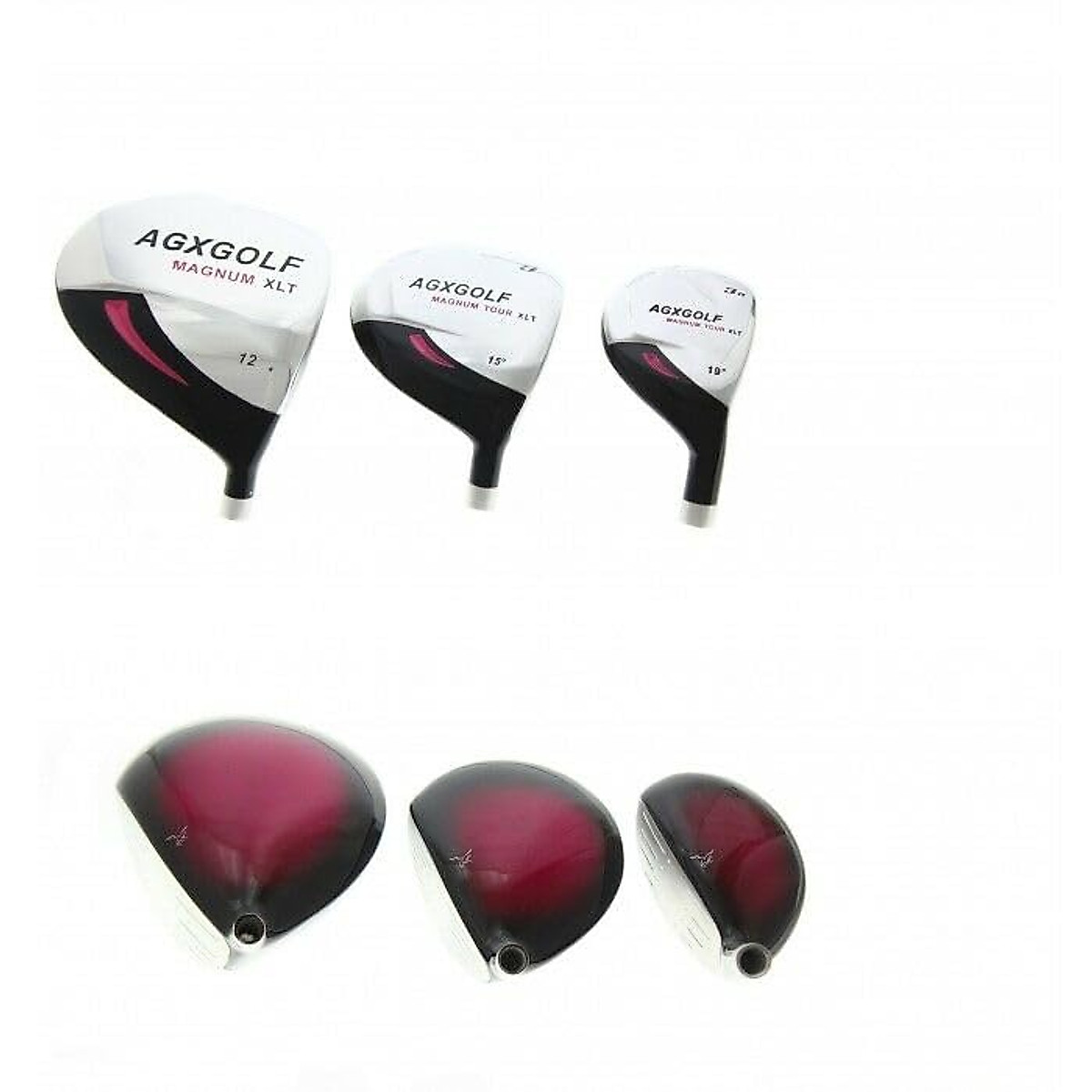 AGXGOLF Senior Men's Magnum Graphite Edition Complete Golf Club Set w/Stand Bag, 460cc Driver, 3 Wood, Hybrid, 5-9 Irons, Wedge: Right Hand: Tall (+1 Inch) Length: Built in The USA