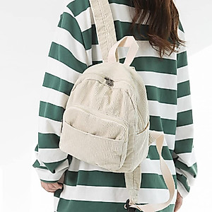 GGOOB Small Backpack Purse for Women Womens Backpack Purse for Women Mini Backpack Purse Aesthetic Purse (White)