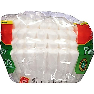 Melitta Junior Basket Coffee Filters 200-Count, White, 4-6 Cups (Pack of 3)