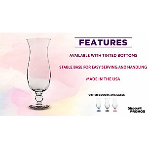 Libbey Hurricane Glasses 16 oz. Set of 12 Bulk Pack - Perfect Cocktail Glasses used as Pina Colada Glasses or Mudslide Glasses - Clear