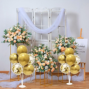 ZJDHPTY Gold Party Decorations Balloon Stand Centerpiece Table Decorations for Birthday Bridal Shower Graduation Wedding Anniversary Engagement Mother's Day Father's Day New Years 2025(Gold set4)