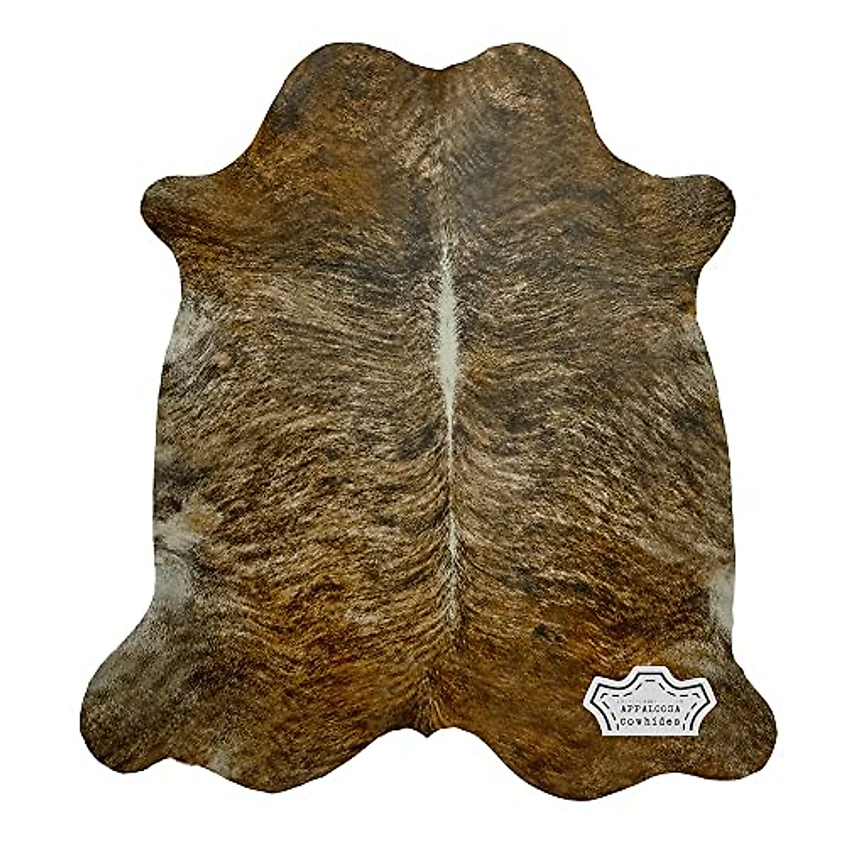 Appaloosa Cowhides Natural Medium Brindle Cowhide Rug (5' x 7')