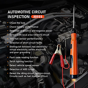 PARANNIC Test Light Automotive - 5-12-30 Volt Circuit Fuse Trailer Wiring Continuity Tester Digital LED Circuit Tester