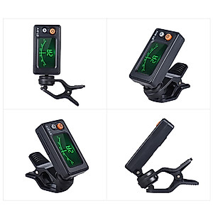 BUZHI ET-31V Multi-Function Clip-on Tuner Automatic Tuning Mode for Violin Viola Cello Bass Chromatic with LCD Display,Viola Tuner
