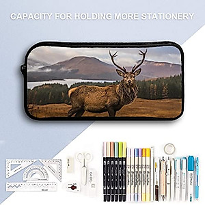 Scottish Bucks Pencil Case Pencil Pouch Coin Pouch Cosmetic Bag Office Stationery Organizer