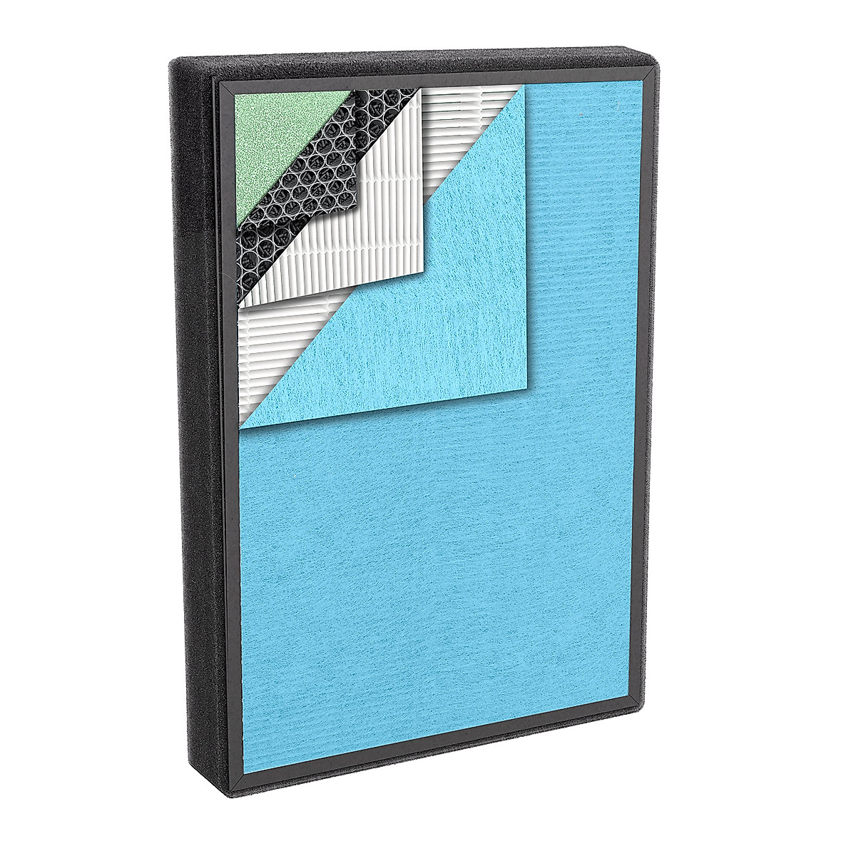 PURO²XYGEN P500_F2 - Universal Replacement Filter, Compatible with Colzer, Mooka, UNbeaten, Hosome, Elechomes, Simpure Air Purifiers for Home