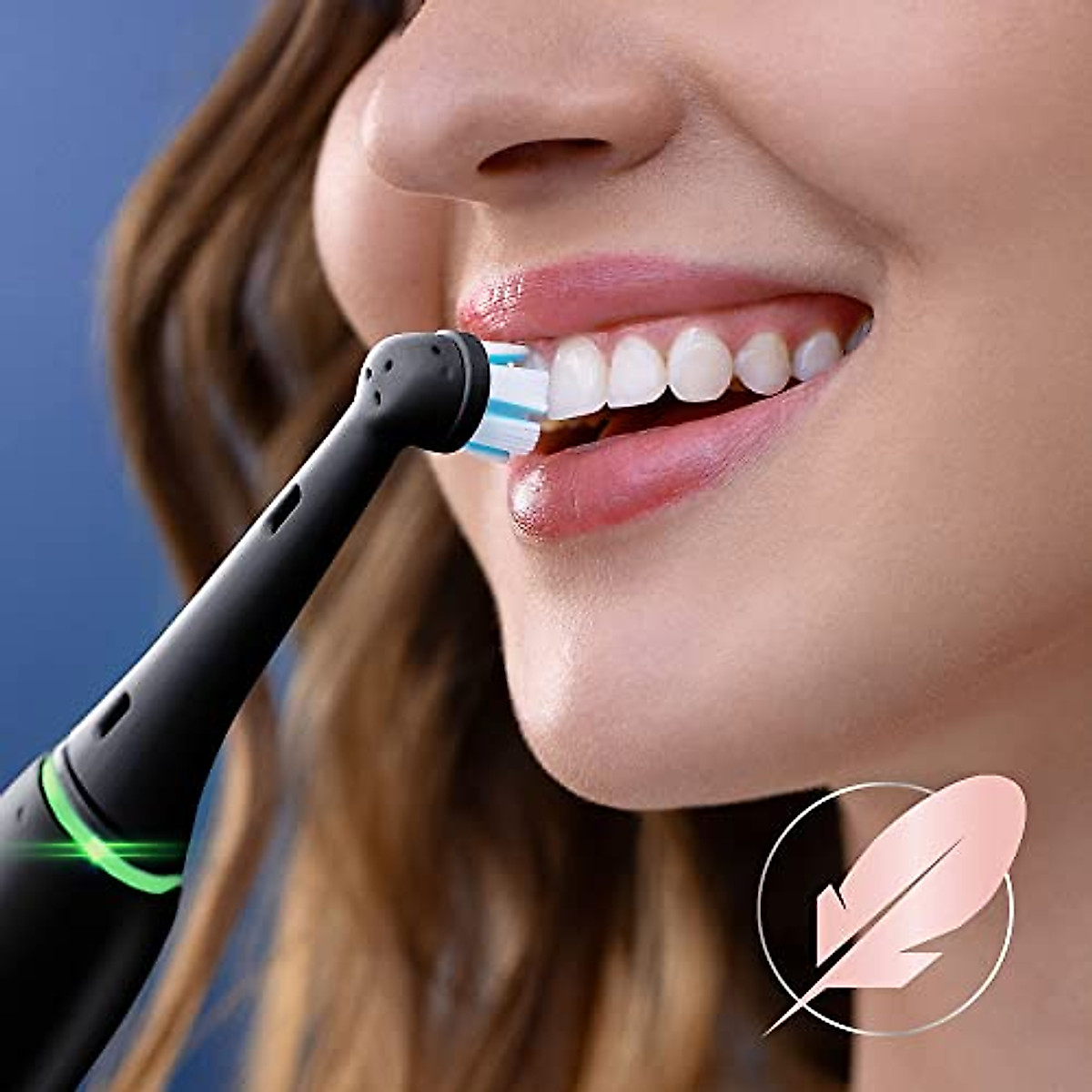 iO Series Gentle Care Replacment Brush Head for Oral-B iO Series Electric Toothbrushes, White, 4 Count