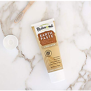 REDMOND Earthpaste All Natural Non-Fluoride Vegan Non GMO Real Ingredients Toothpaste (Variety Pack (Lemon, Wintergreen, Cinnamon, Pep)), 4 Ounce (Pack of 4)