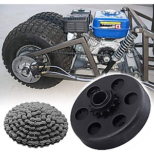 Go Kart Clutch 3/4" Bore 10T with #40 41 420 Chain for Go Kart Minibike Yerf-Dog karts with Tecumseh