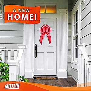 Mifflin-USA Big Car Bow (Red, 23 inch) Gift Bow, Giant Bow for Car, Birthday Bow, Huge Car Bow, Car Bows, Big Red Bow, Bow for Gifts, Christmas Bow for Cars, Gift Wrapping, Big Gift Bow