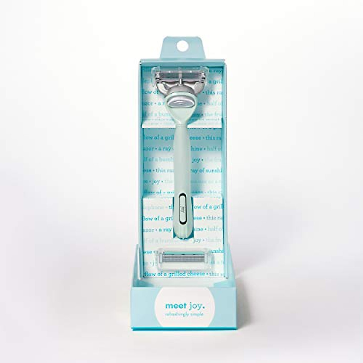 Joy. The Teal One, Teal Razor with 2 Cartridges