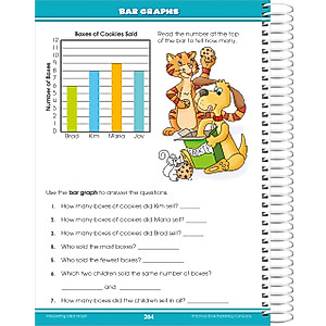 School Zone - Big Math 1-2 Workbook - 320 Spiral Pages, Ages 6 to 8, 1st and 2nd Grade, Addition, Subtraction, Early Math, and More (Big Spiral Bound Workbooks)