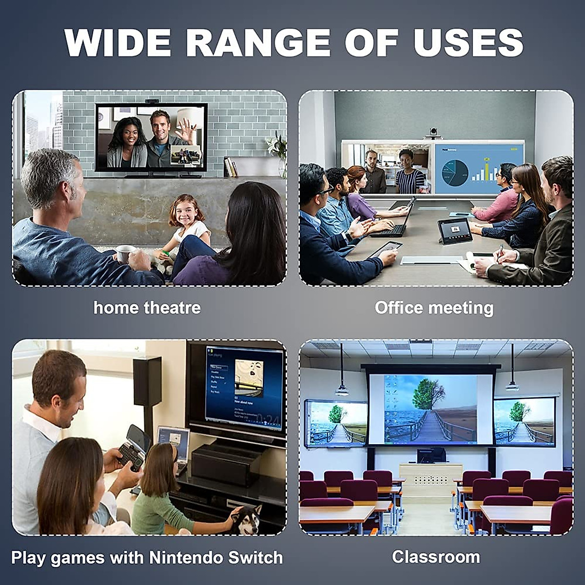 Angusplay 8K USB C to HDMI Cable 6.6ft Adapter Cord Support 4K 120Hz 8K 30Hz, Directional USB-C to HDMI Cable 2.1 Compatible with Thunderbolt 3