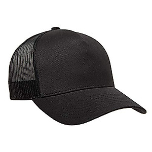 Yupoong Men's YP Classics 5-Panel Retro Trucker Cap, OSFA Black