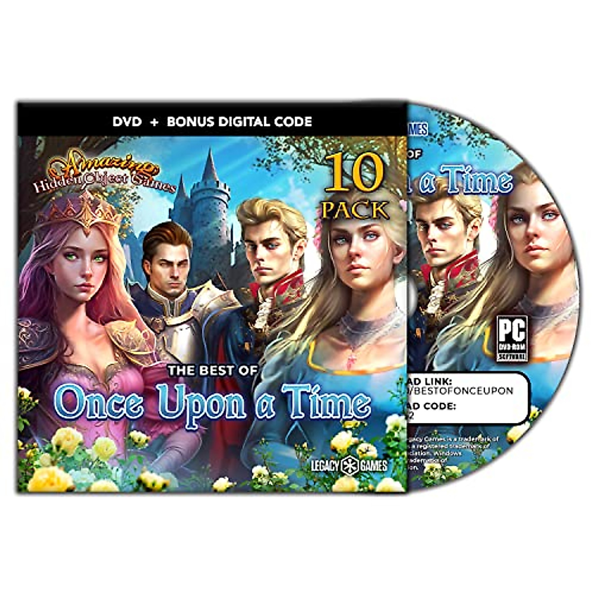 Amazing Hidden Object Games for PC: Best of Once Upon a Time, 10 Game DVD Pack + Digital Download Codes (PC)