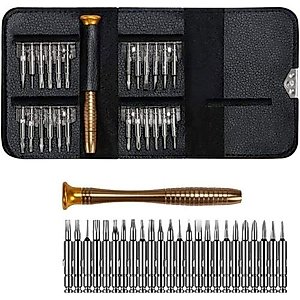 25 in 1 Mini Screwdriver Set Hand Tool Repair Kit Portable Multi-Function Screwdriver for Eyeglasses Laptop Watch NEW