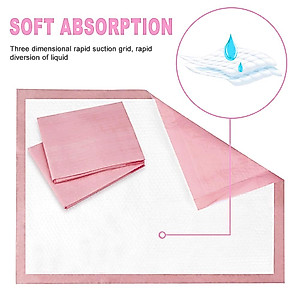 OBloved Changing Pad Liners,20 Pack Diaper Changing Pad,Waterproof Changing Pad Cover,Breathable Baby Changing Pad Underpads Bed Table Mat,18 Inches X 13 Inches (Pink)