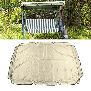 NOENNULL Outdoor Swing Canopy Waterproof Porch Top Cover Replacement Proof for Patio Yard Chair (Beige), NOENNULLprsh2zki4o-13