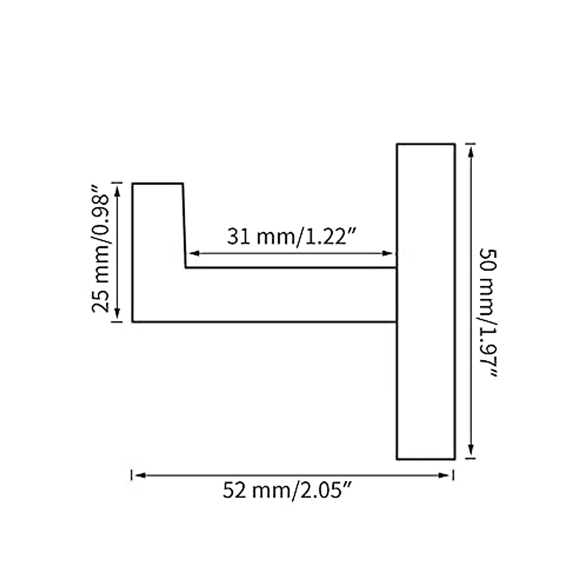 Miyili Bath Towel Hook Brushed Gold Stainless Steel Coat/Robe Clothes Hook for Kitchen Garage Wall Mounted (2 Pack), B06C2