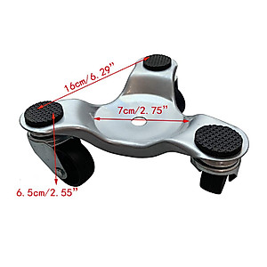 6-Inch Steel Tri-Dolly, 3 Wheel Furniture Dolly, Furniture Mover's Dolly, Triangle Dolly, Easy Moving System Great for Moving Furniture & Appliances, Durable and Easy to Use 2 Pack