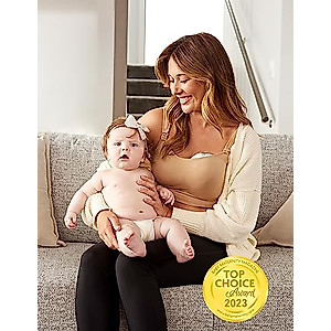 Momcozy M5 Hands Free Breast Pump, Double Wearable Breast Pump of Baby Mouth Double-Sealed Flange with 3 Modes & 9 Levels, Electric Breast Pump Portable - 24mm, 2 Pack Cozy Red