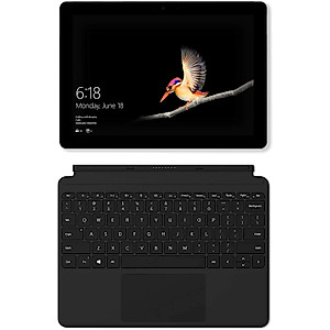 Microsoft Surface Go 10’’ Touchscreen (1800x1200) PixelSense Display w/Surface Type Cover, Intel Pentium Gold 4415Y Facial Recognition USB-C Windows Ink Active Windows 10 S Mode 4GB RAM 128GB SSD