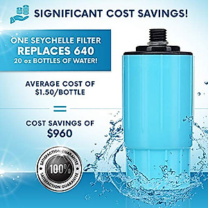 Seychelle pH20 Alkaline Water Filter Bottle Replacement - 100 Gallon Capacity