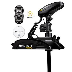 Minn Kota 1358894 Terrova Freshwater Electric-steer Bow-Mount Trolling Motor with Universal Sonar 2 & i-Pilot GPS, 80 lbs Thrust, 60" Shaft