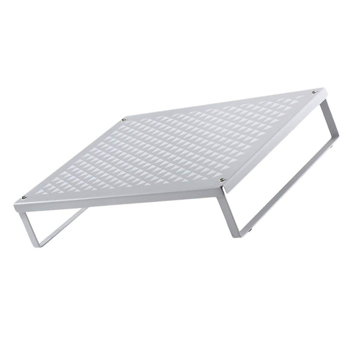 Hemoton Microwave Oven Rack Shelf Toaster Stand Kitchen Counter Seasoning Storage Rack Cabinet Organizer for Kitchen Utensils Towels Spices (Grey)