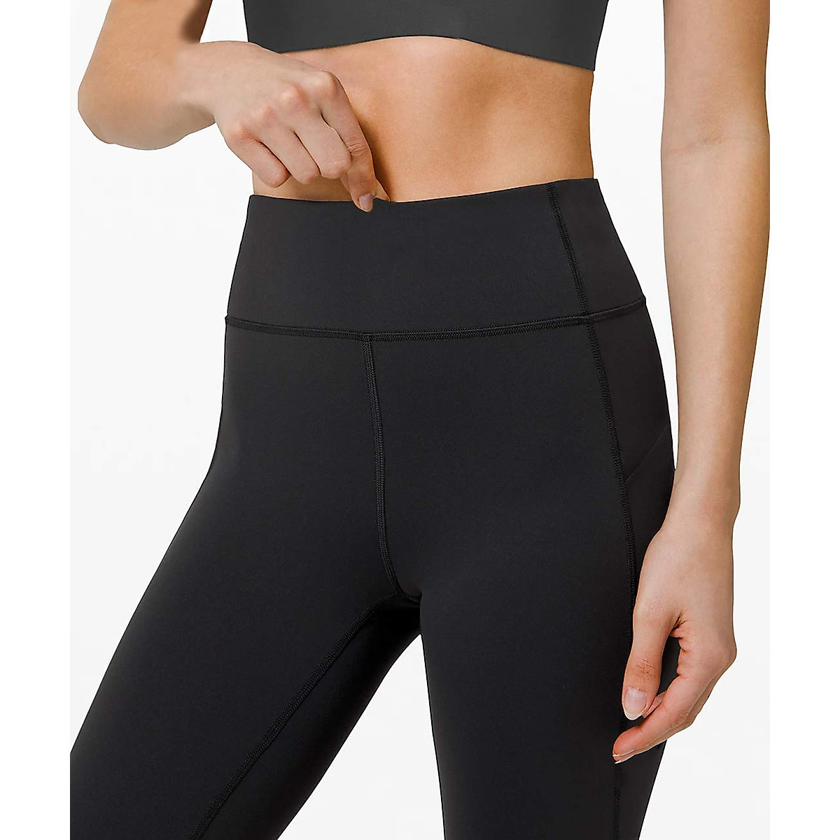 PHISOCKAT High Waist Yoga Pants Women with Pockets, Leggings for Women Tummy Control, Workout Leggings Black