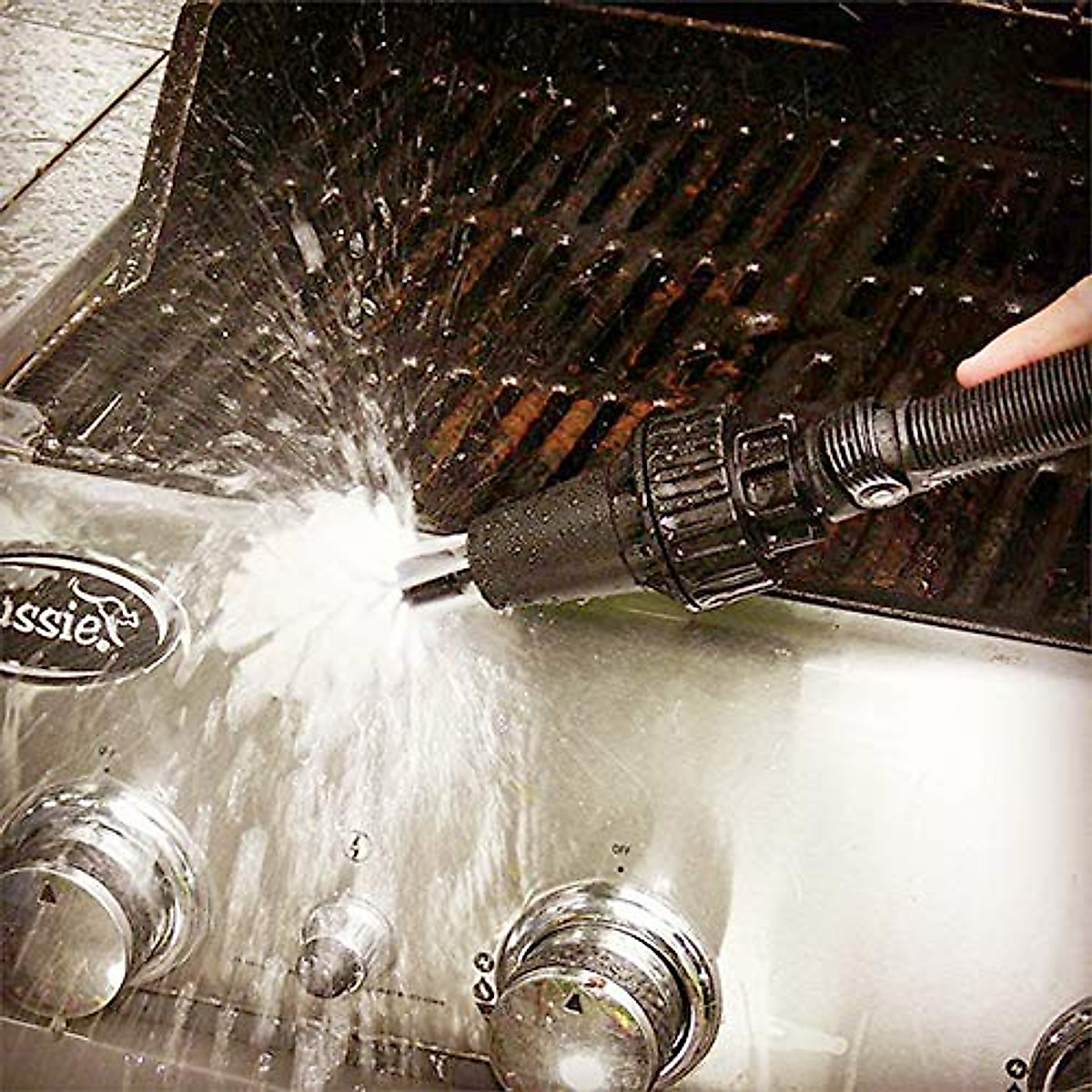 Brush Hero Car Wheel Brush, Premium Automotive Detailer and Tire Brush Cleaning Kit for Bikes, Engines, Trucks, Equipment, Exhaust Tips, Premium Water-Powered Multi-Purpose Rim Brush from