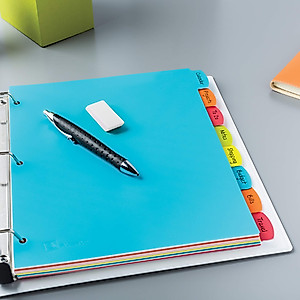 Avery Big Tab Write & Erase Durable Plastic Dividers, 8-Tab Set, Multicolor Brights, 3 Sets (21210)