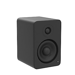 Kanto YU2MB PC Gaming Desktop Speakers | 3" Composite Drivers | 3/4" Silk Dome Tweeter | Class D Amplifier | 100 Watts | Built-in USB DAC | Subwoofer Output | Pair | Matte Black