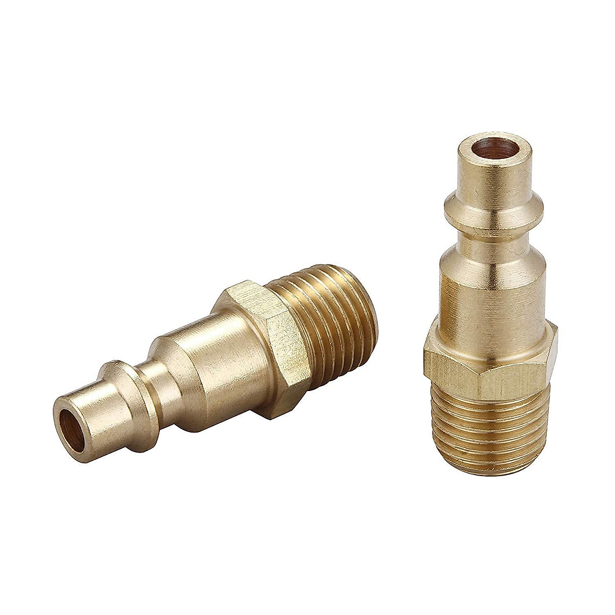 T TANYA HARDWARE Brass 1/4-Inch NPT Male Industrial Air Hose Quick Connect Adapter, Air Coupler and Plug Kit, Air Compressor Fittings, 10pcs (Male NPT)