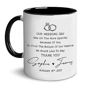 AWE-CREATIVES Personalized Best Officiant Ever Coffee Mug, Custom Mug Gift For Wedding, Officiant Mug, Wedding Officiant Gifts For Couple, Coffee Mug Gifts From Bride And Groom