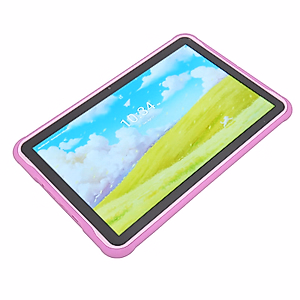 Luqeeg Children Tablet, Scratch Resistant 2MP 8MP Dual Camera 10 Inch HD IPS Screen Kids Tablet for Android 10 for Study (US Plug)