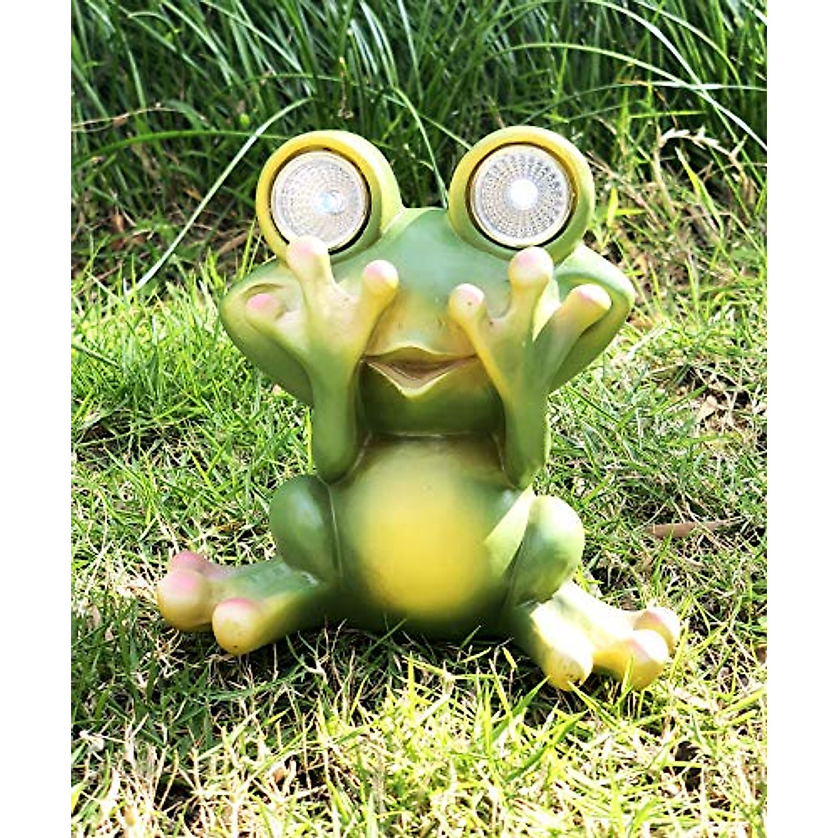 TIBLEN Solar Powered Frog Outdoor LED Garden Light Decor (See - NO)