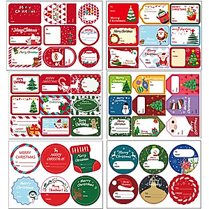 Merry Christmas Gift Tag Stickers to and from Christmas Labels Decals Christmas Address Labels for Candy Presents Wrapping Paper Envelope Decorations by Baryuefull