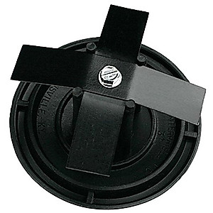 2-3/8" Round Light Pole Top Cap- Black Plastic