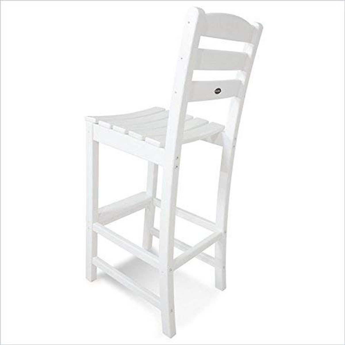 POLYWOOD TD102WH La Casa Café Bar Side Chair, White