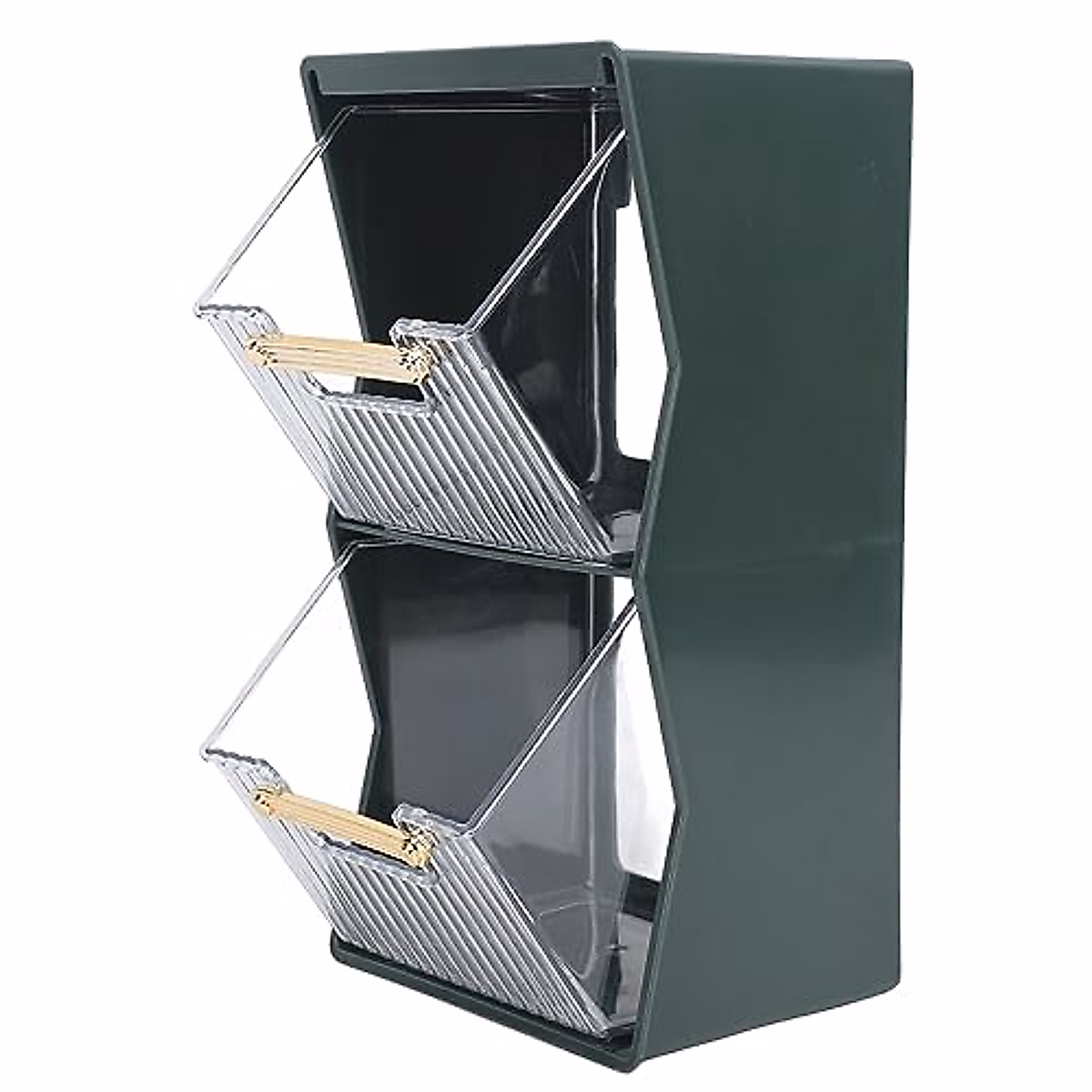 2 Layer Tea Bag Holder, Tea Bag Organizer, Multi Functional Tea Bag Storage Organizer Storage Box for Tea and Coffee Box, Sugar Packets for Kitchen Pantry Cabinets, Countertops