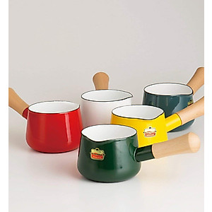 Fuji Hollow Painted Milk Pan, Smoke Blue, 4.7 inches (12 cm), Solid SD-12M SB