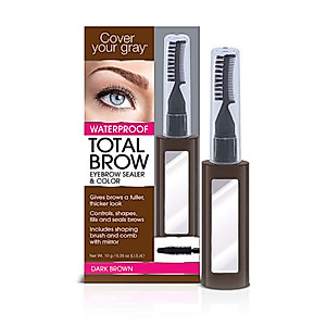 Cover Your Gray Total Brow Eyebrow Sealer and Color - Dark Brown