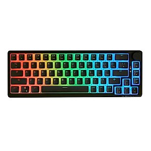 G.Skill KM250 RGB 65% (67-Key) Mechanical Keyboard, PBT Dual Injection Keycap (Black)