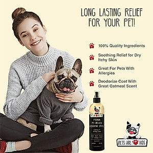 Premium Pet Anti Itch Spray & Scent Freshener! Quality Ingredients & Hypoallergenic! Soothes Dogs & Cats Hot Spots, Itchy, Dry, Irritated Skin! Reduces Odor & Allergy Relief! Smells Amazing! (1 btl)