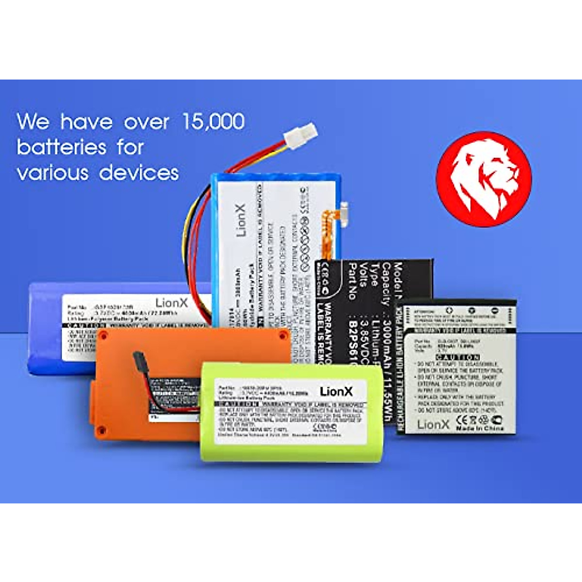 Battery for Citizen CMP-10 Mobile Thermal Printer BA-10-02 2200mAh LIONX