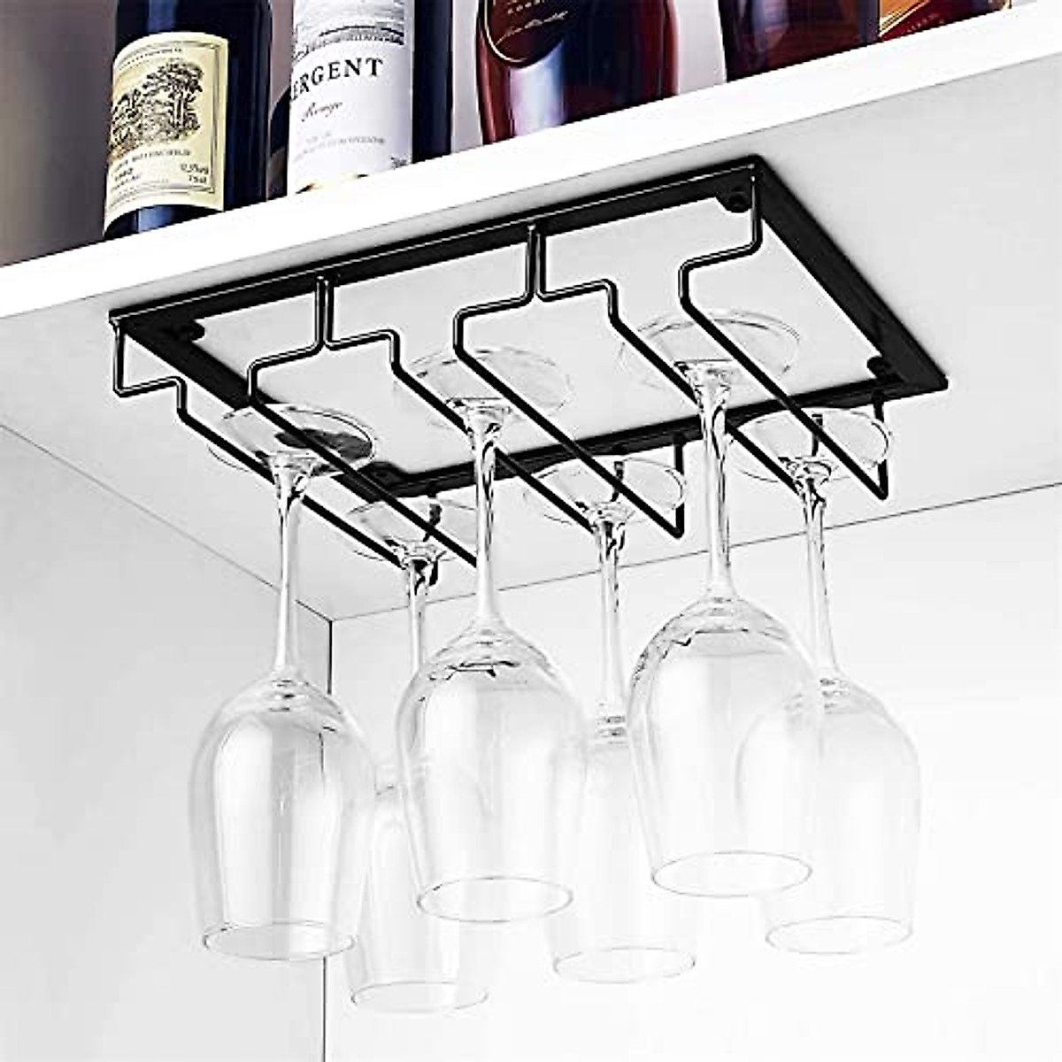 Wine Glass Shelf, Upside-down Home Goblet Iron Art Shelf, Wine Glass Hanging Storage Rack