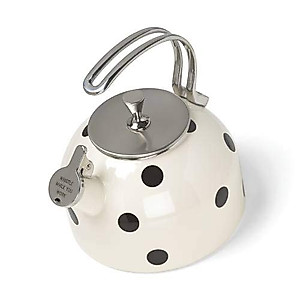 Kate Spade New York Black Deco Kettle, 3.80 LB, Scatter Dot