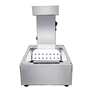 Freestanding French Fry Warmer Commercial Fries Dump Station Restaurant Heat Lamp for Food (DH-310(11"x15.74"x17.32"))